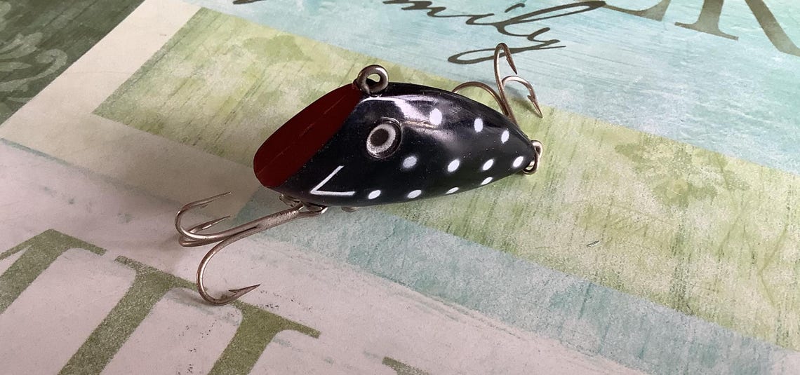 Buckeye Bait Company Mad Minno Black & White Dots Model No.12 Looks New ...