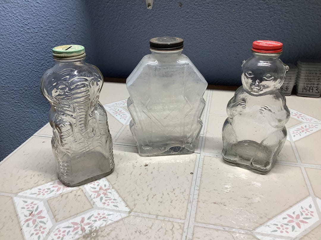 Your Choice Elephant-bear or Maple Syrup Bottles Circa 1950’s Created ...