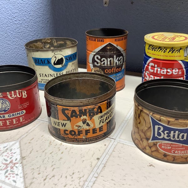 Vintage Coffee Tin - Etsy