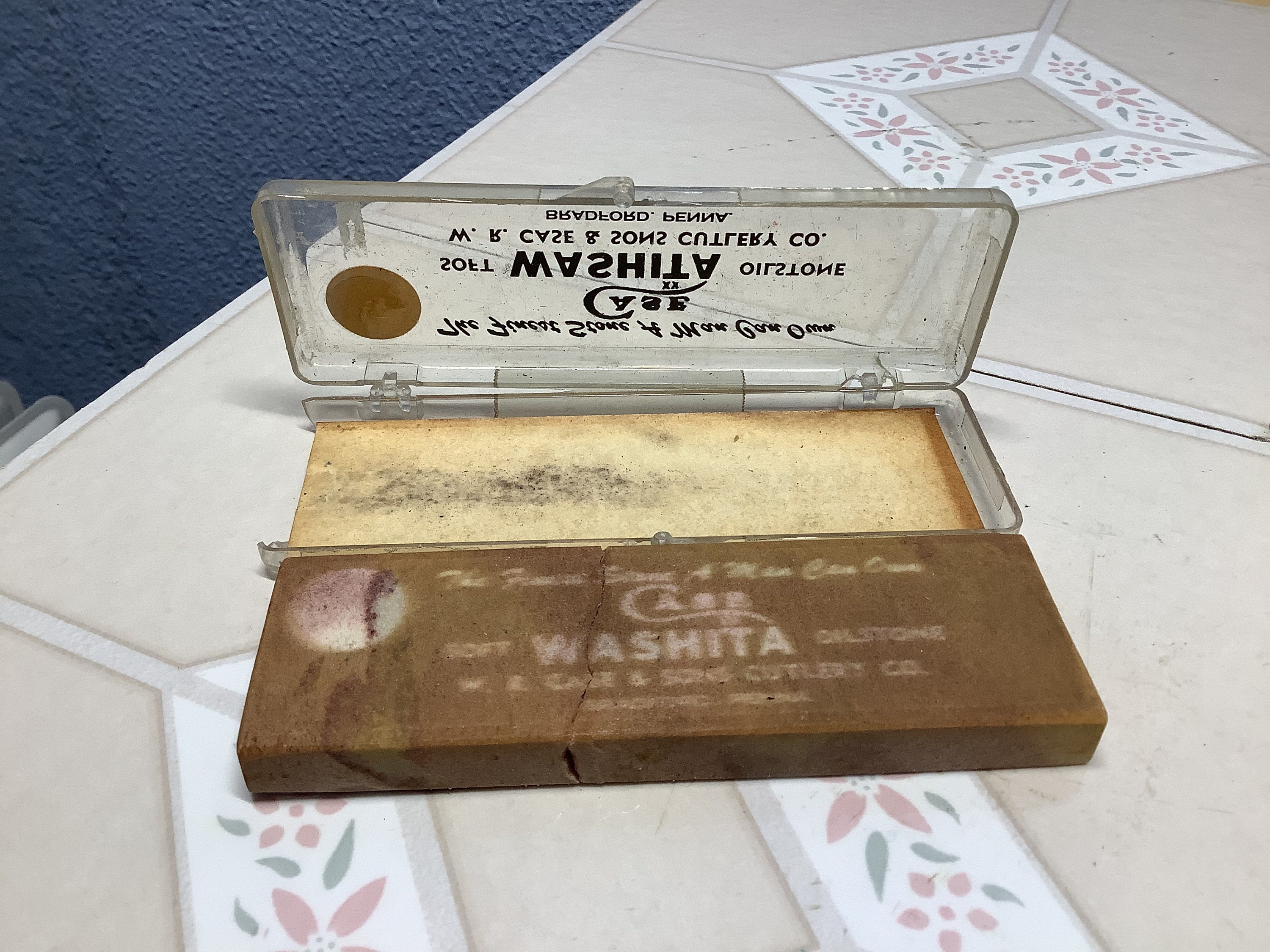 Case XX Washita Soft Oilstone. It Was Broken and Glued Together. Came ...