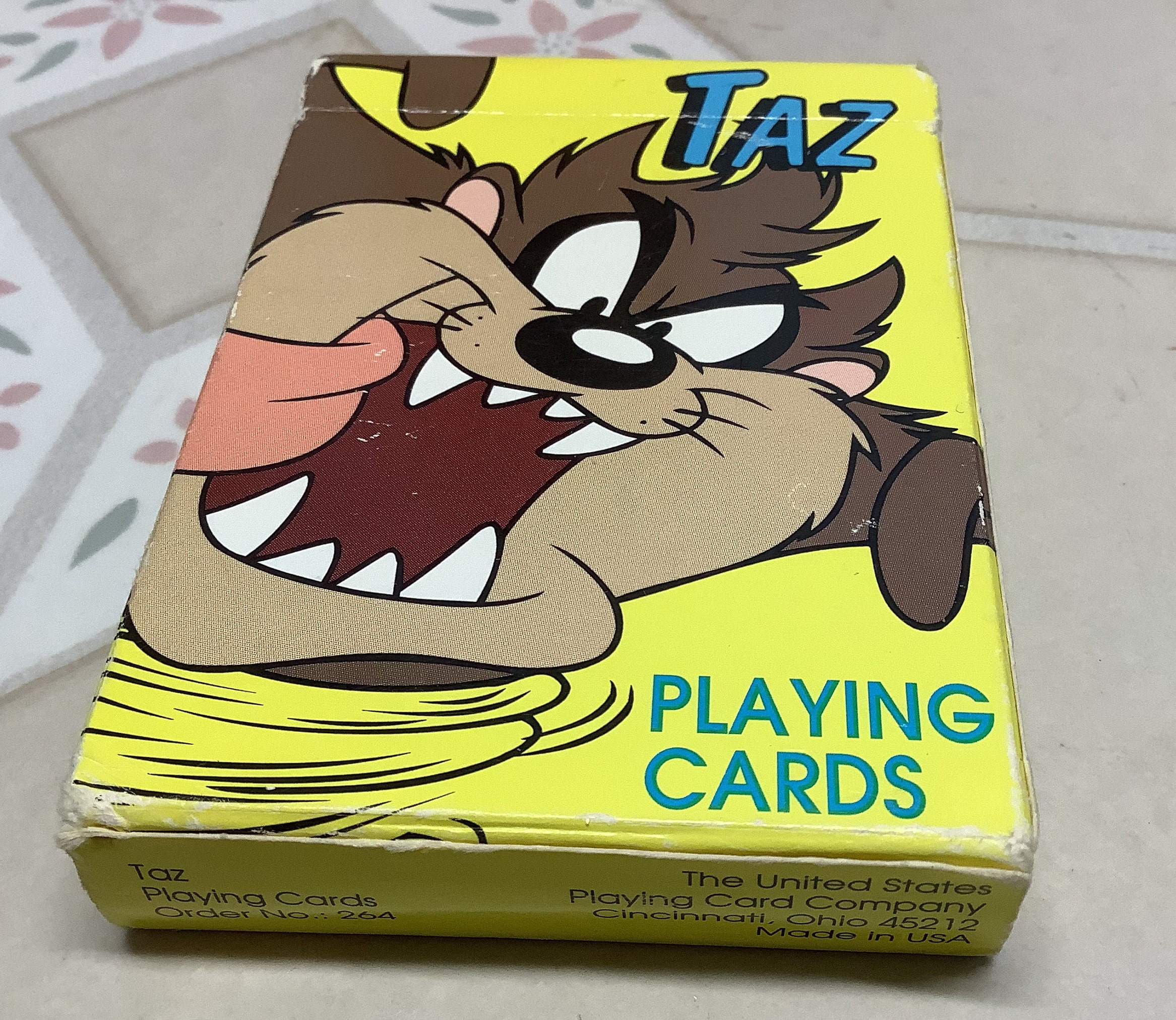 Taz Trio of the 90s, Six Flags Container, Alarm Clock, & FULL Deck of ...