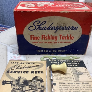 Vintage BOX for 1946M Shakespeare Service Level Wind Handle, Brochure ...