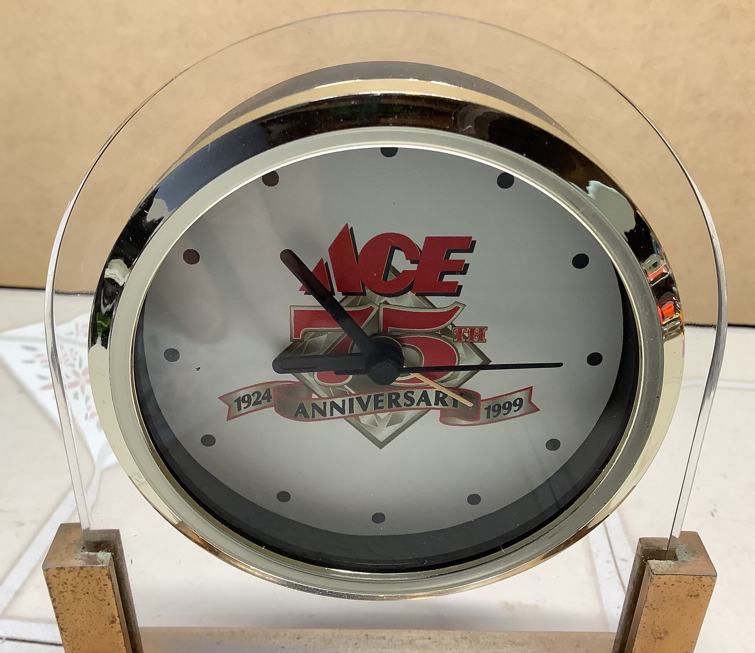Ace Hardware 75th Anniversary Table Clock 1924-1999 - Etsy