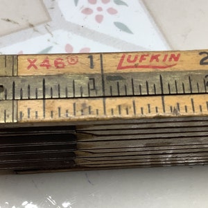 Vintage Wood Folding Measure. Lufkin MFG No. X46 From My Fathers ...