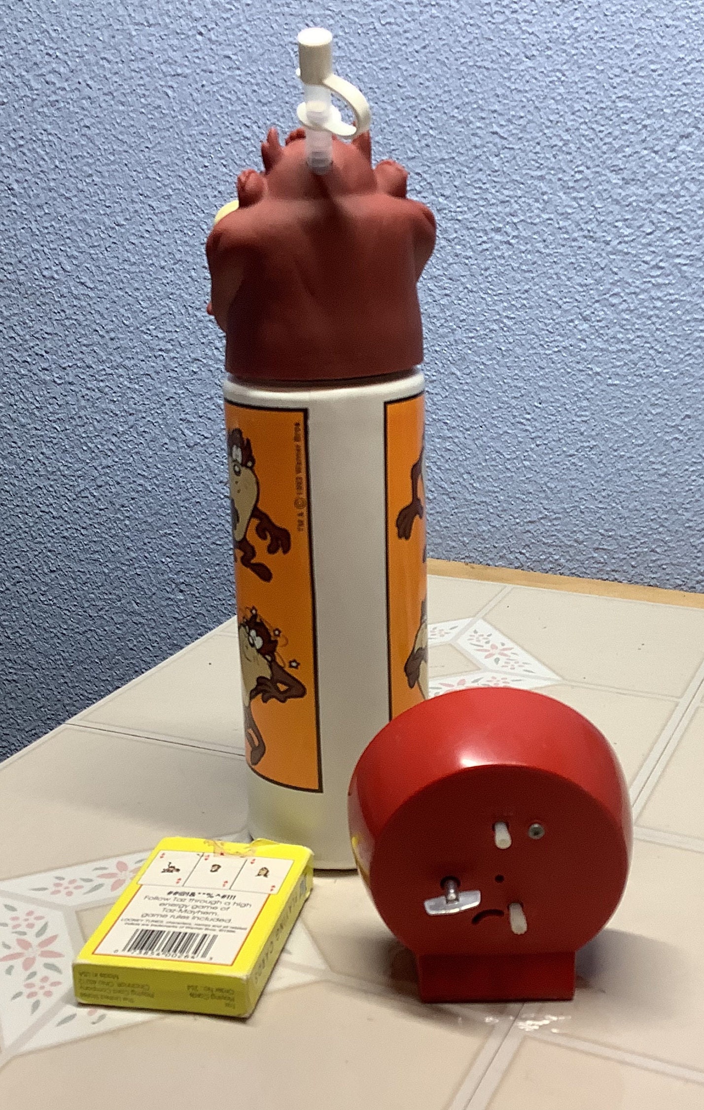 Taz Trio of the 90s, Six Flags Container, Alarm Clock, & FULL Deck of ...