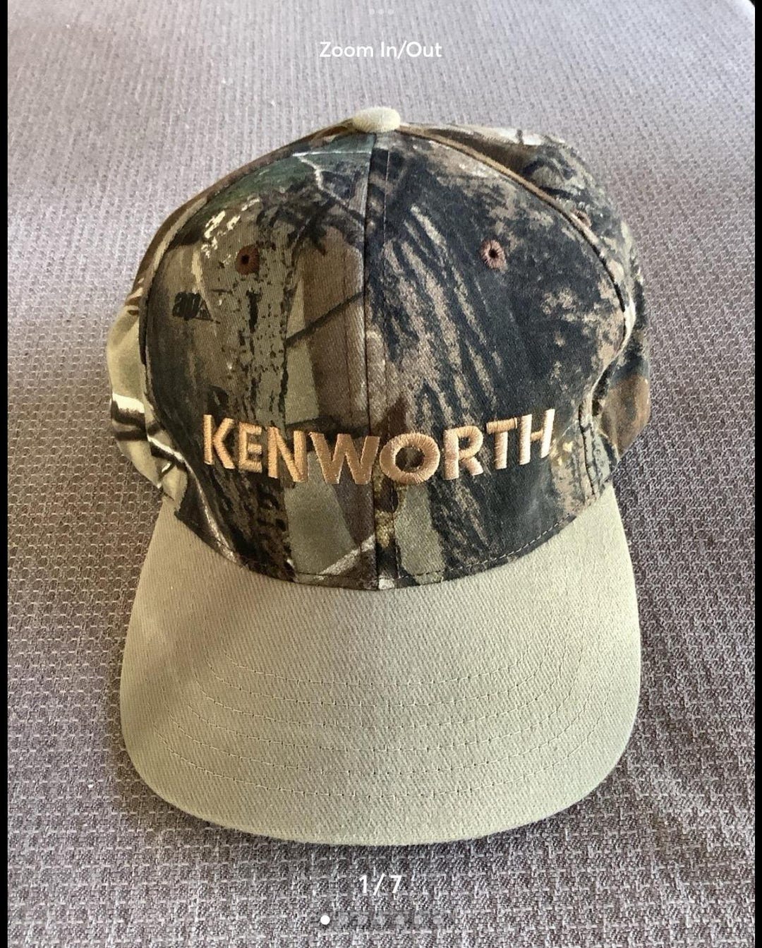 Camouflage Kenworth Truckers Hat Made by the DRI-DUCK Company With the ...