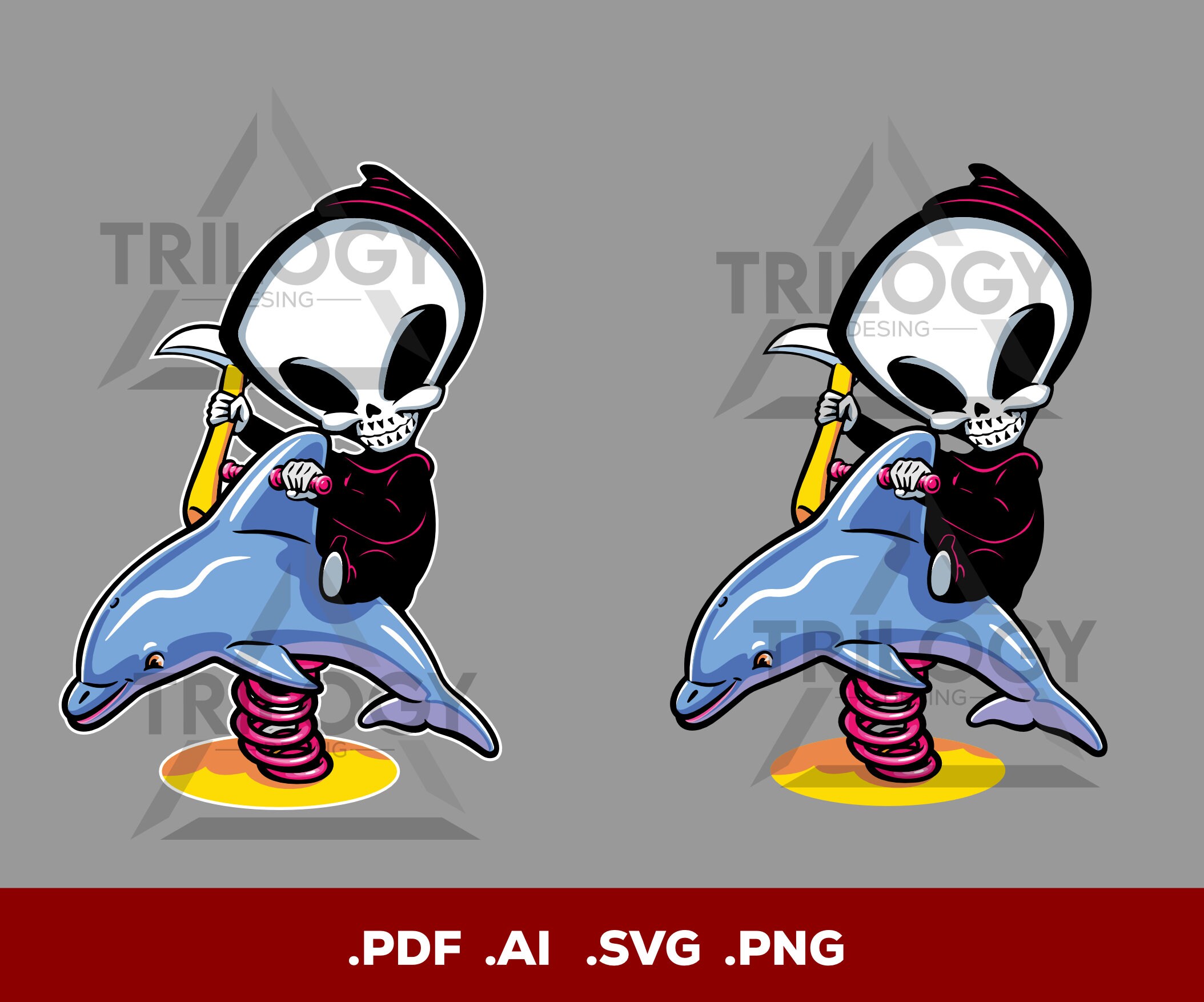 Blind Reaper Skate Dolphin Logo Vector Instant Download - Etsy