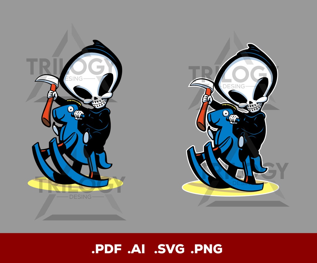 Blind Reaper Skate Rocking Horse Logo Vector Instant Download - Etsy