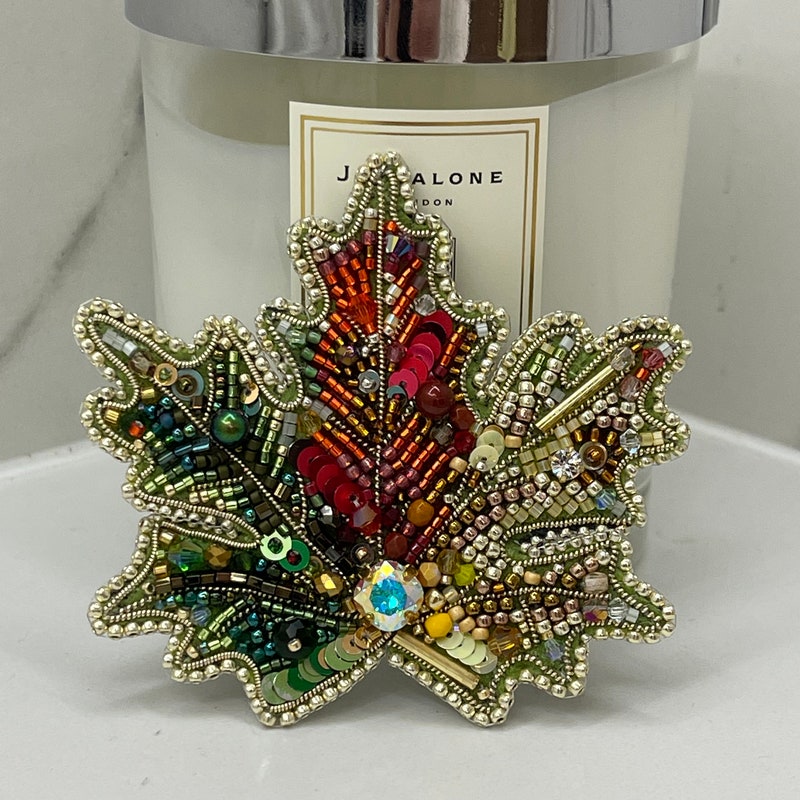 Autumn Leaf Brooch - Etsy