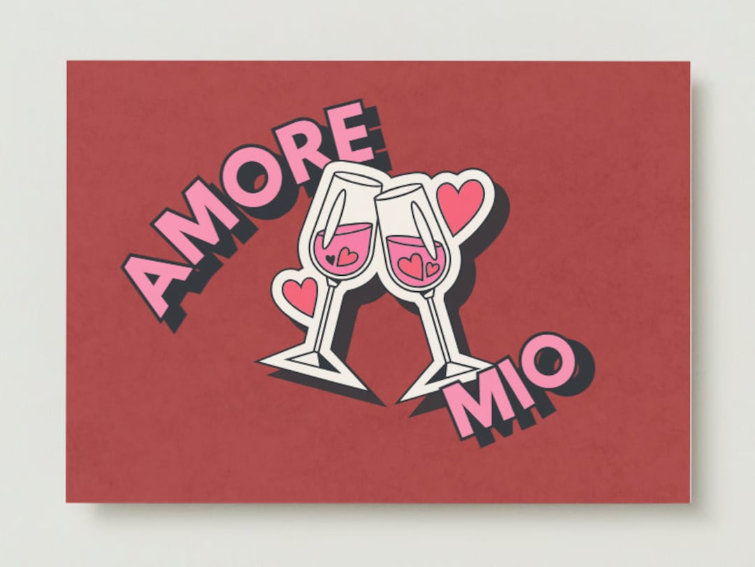 Amore Mio Printable Valentine's Day Card, Gift for Him, Gift for Her ...