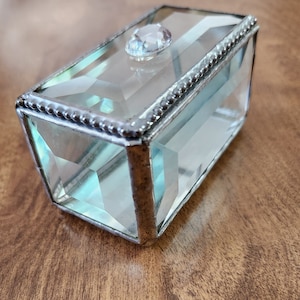 Beveled Glass Rectangular Box #2 - Etsy