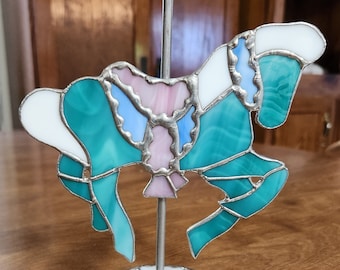 3D Stained Glass Carousel Light - Etsy
