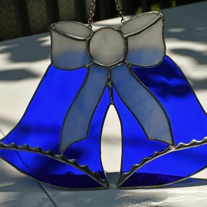 Bells With Bow Stained Glass - Etsy