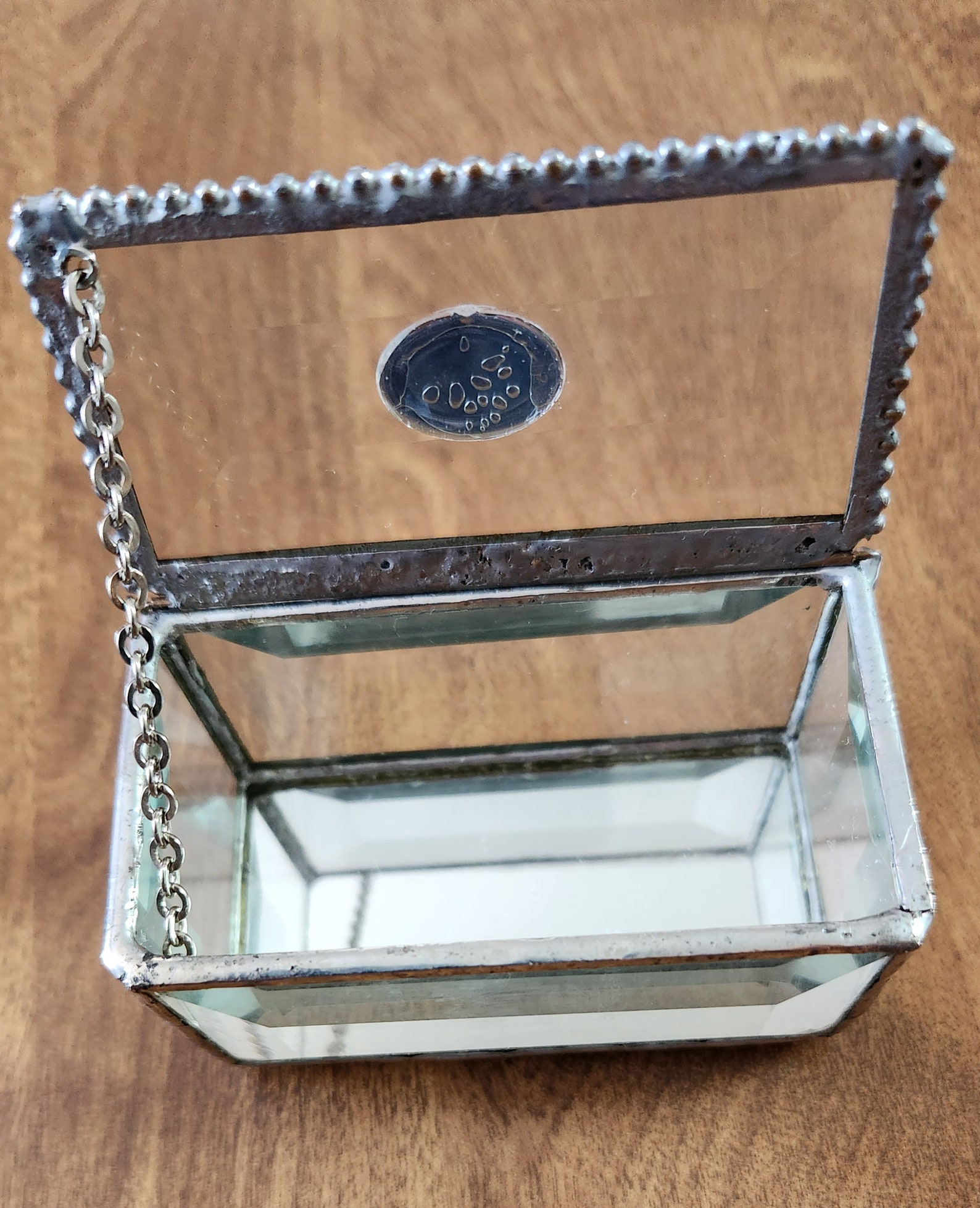 Beveled Glass Rectangular Box #2 - Etsy