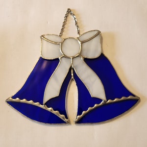 Bells With Bow Stained Glass - Etsy