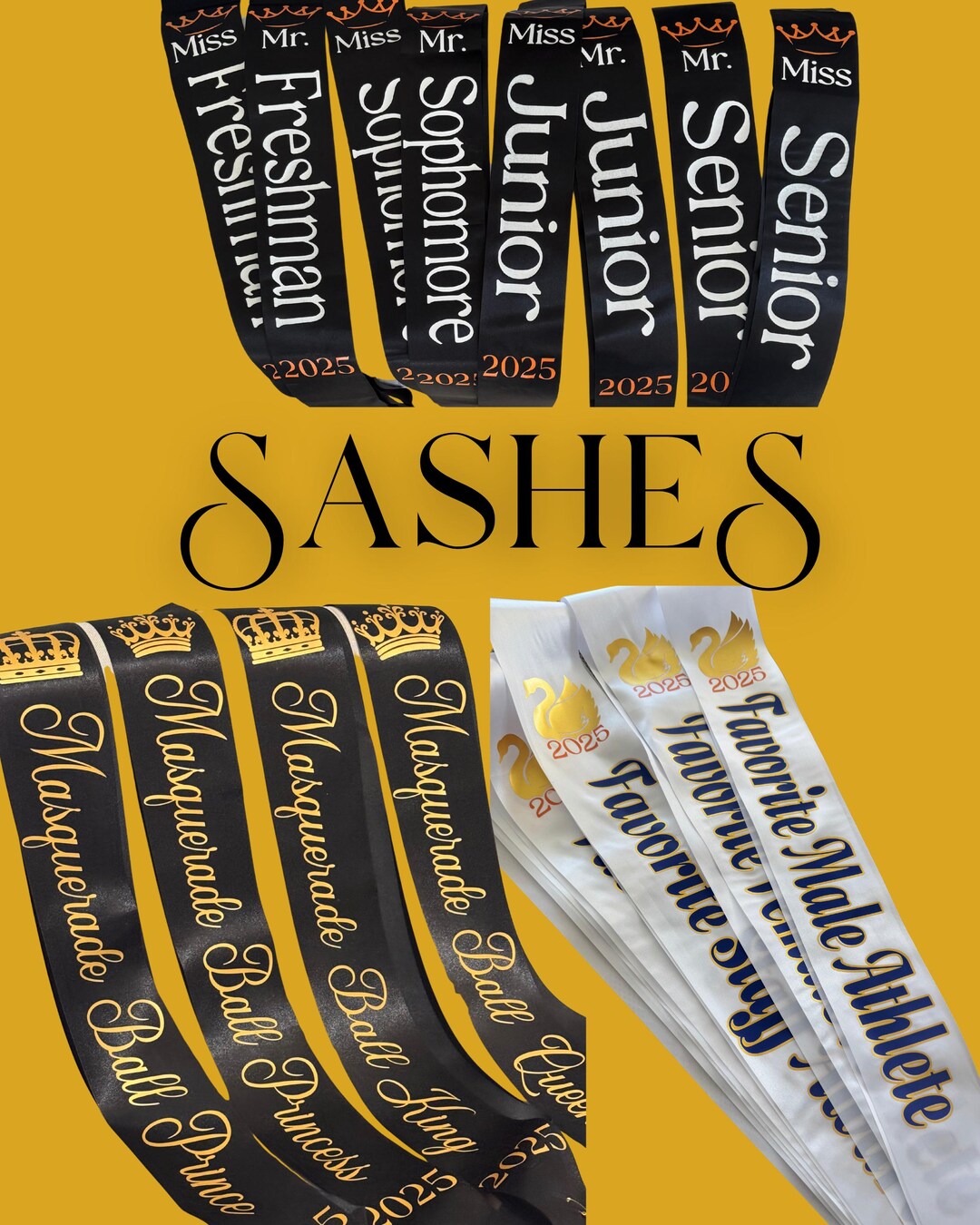 Custom Sash Personalized - Etsy