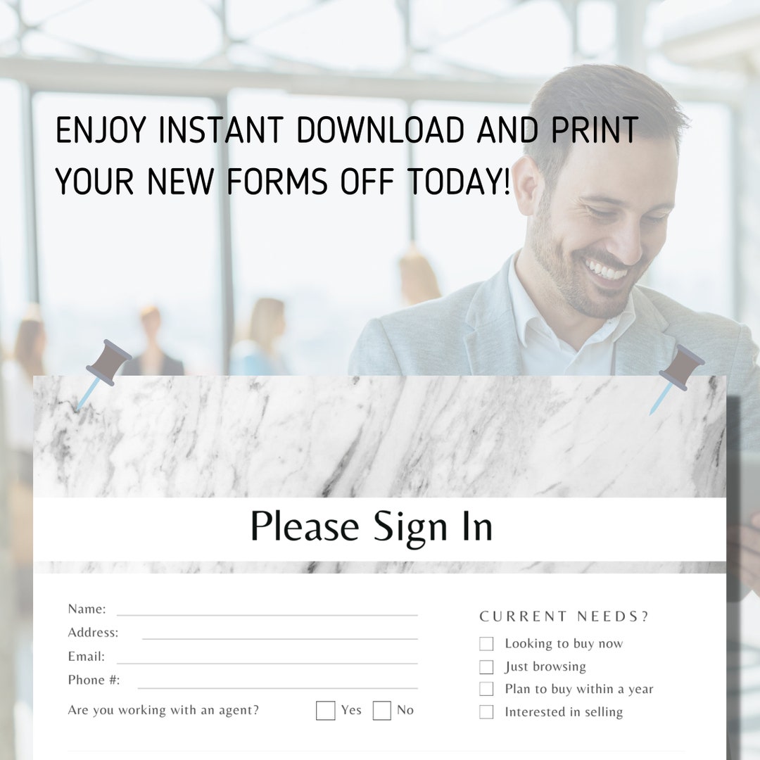 Real Estate Agent Forms Bundle | Buyer Information Sheet, Seller ...
