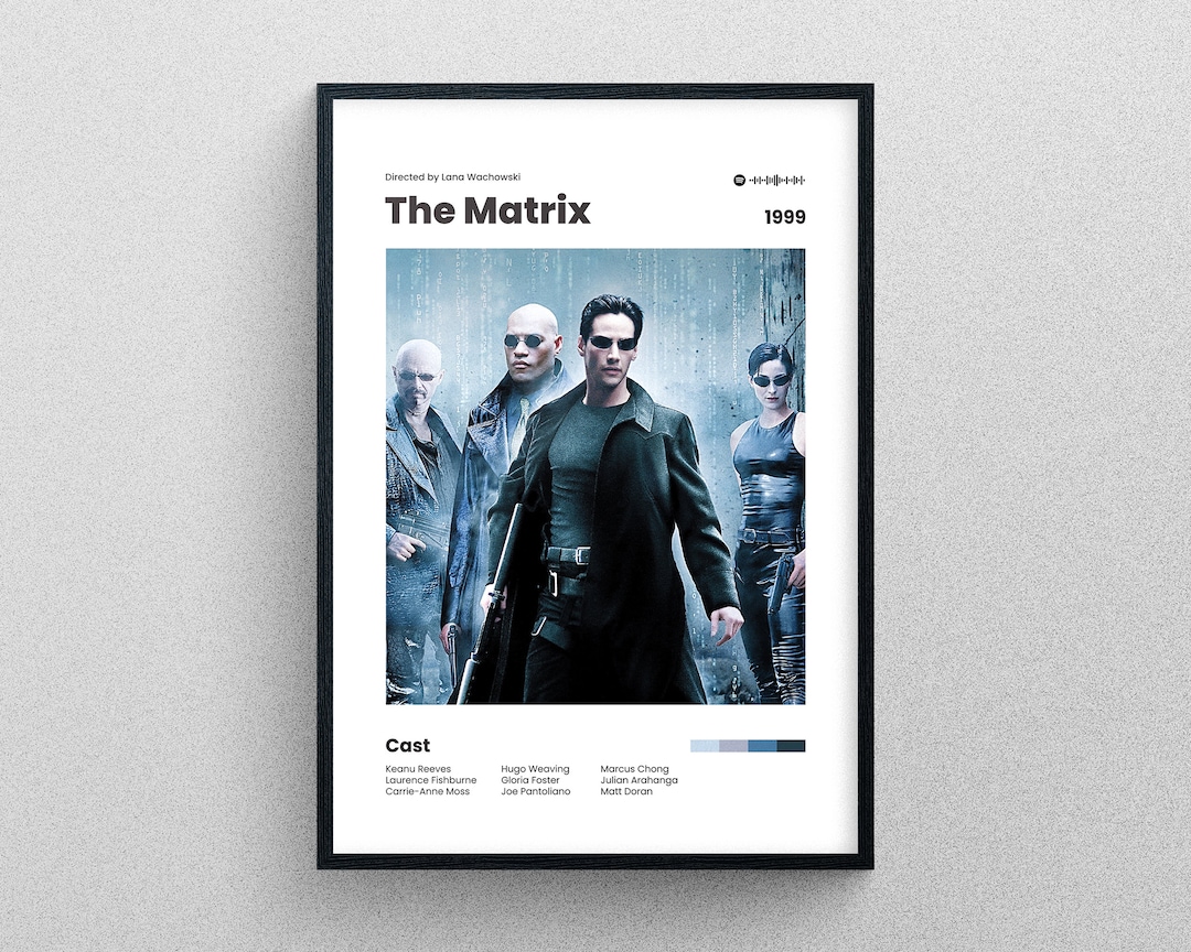 The Matrix Movie Poster Minimalist Movie Poster Printable Wall Art ...
