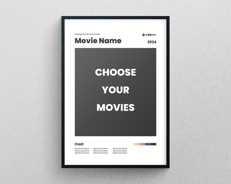 Custom Movie Poster - Personalized Movie Poster - Minimalist Movie ...
