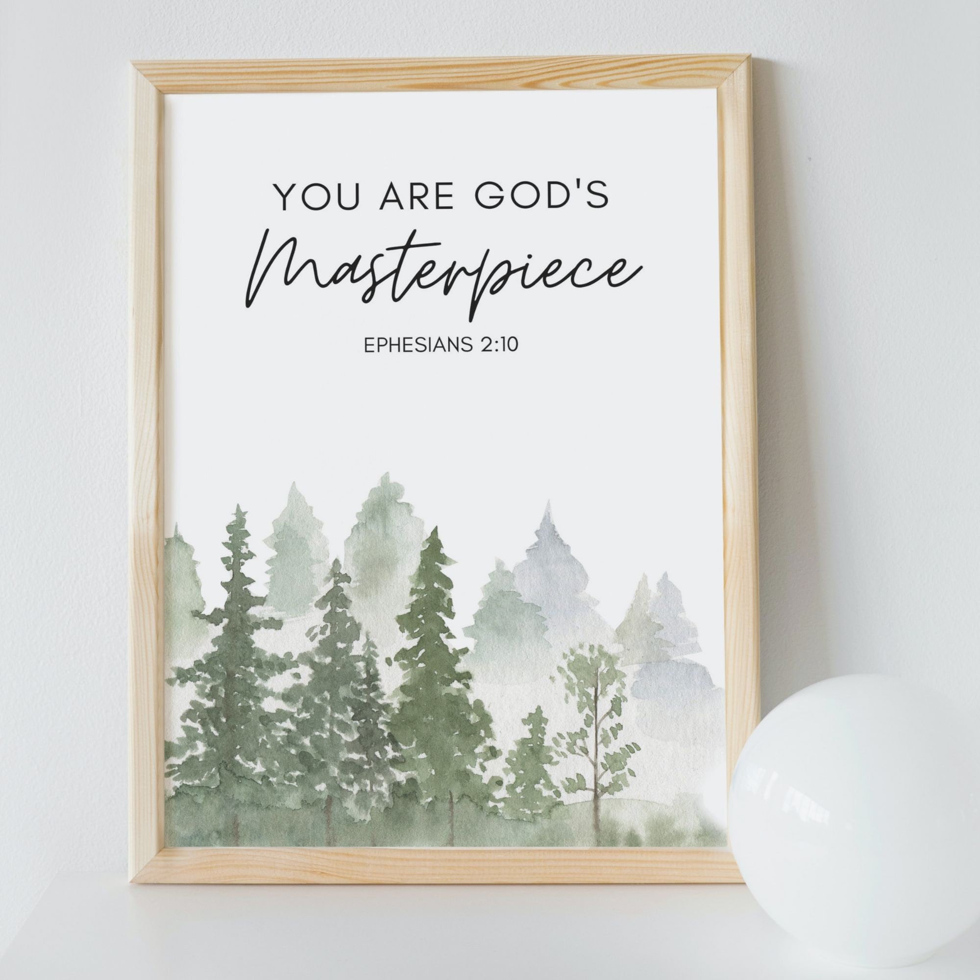 Ephesians 2:10 You Are God's Masterpiece, Digital Download - Etsy