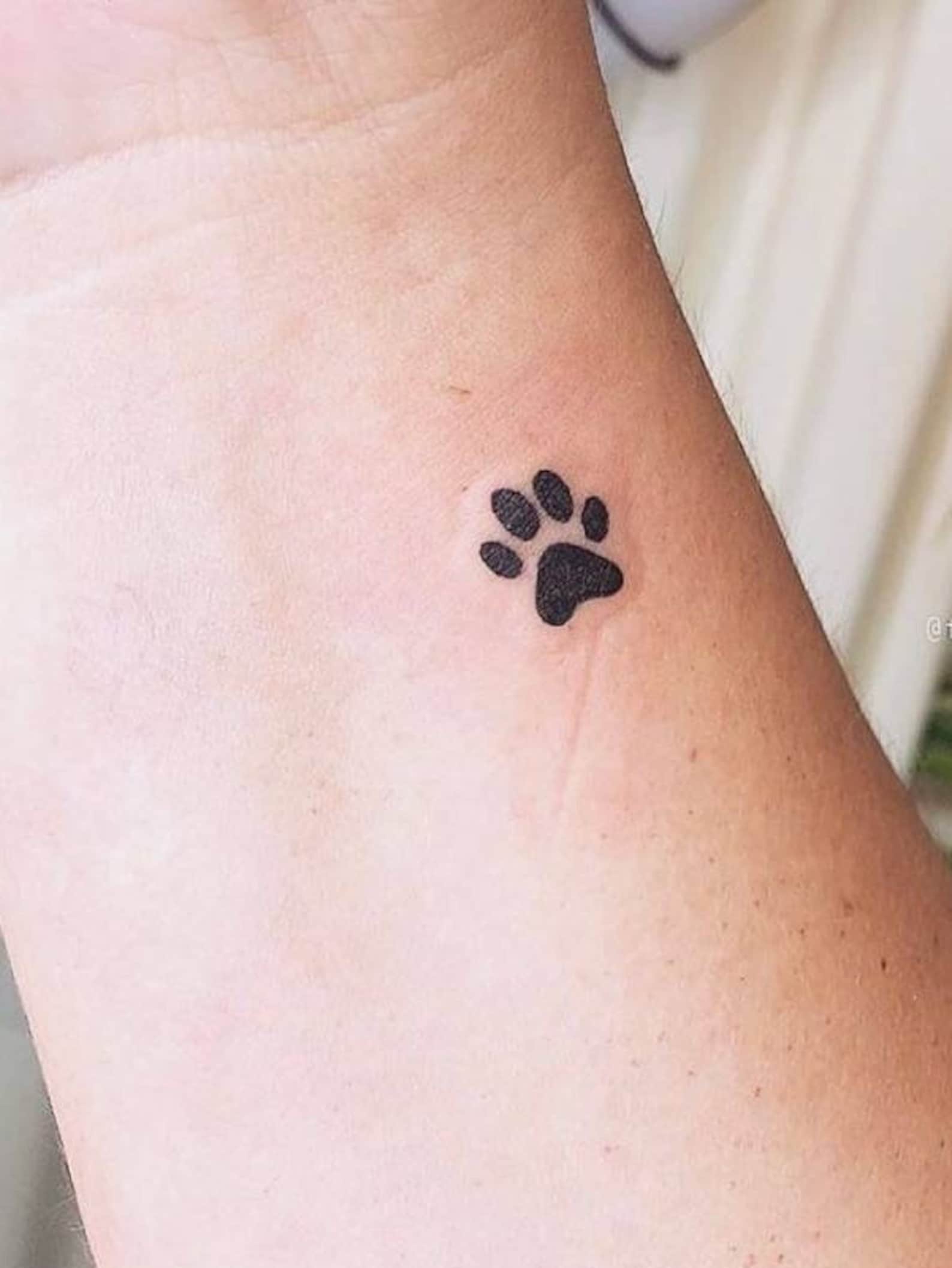 Small Minimalist Paw Tattoo Paw Tattoo Pet Paw Tattoo - Etsy