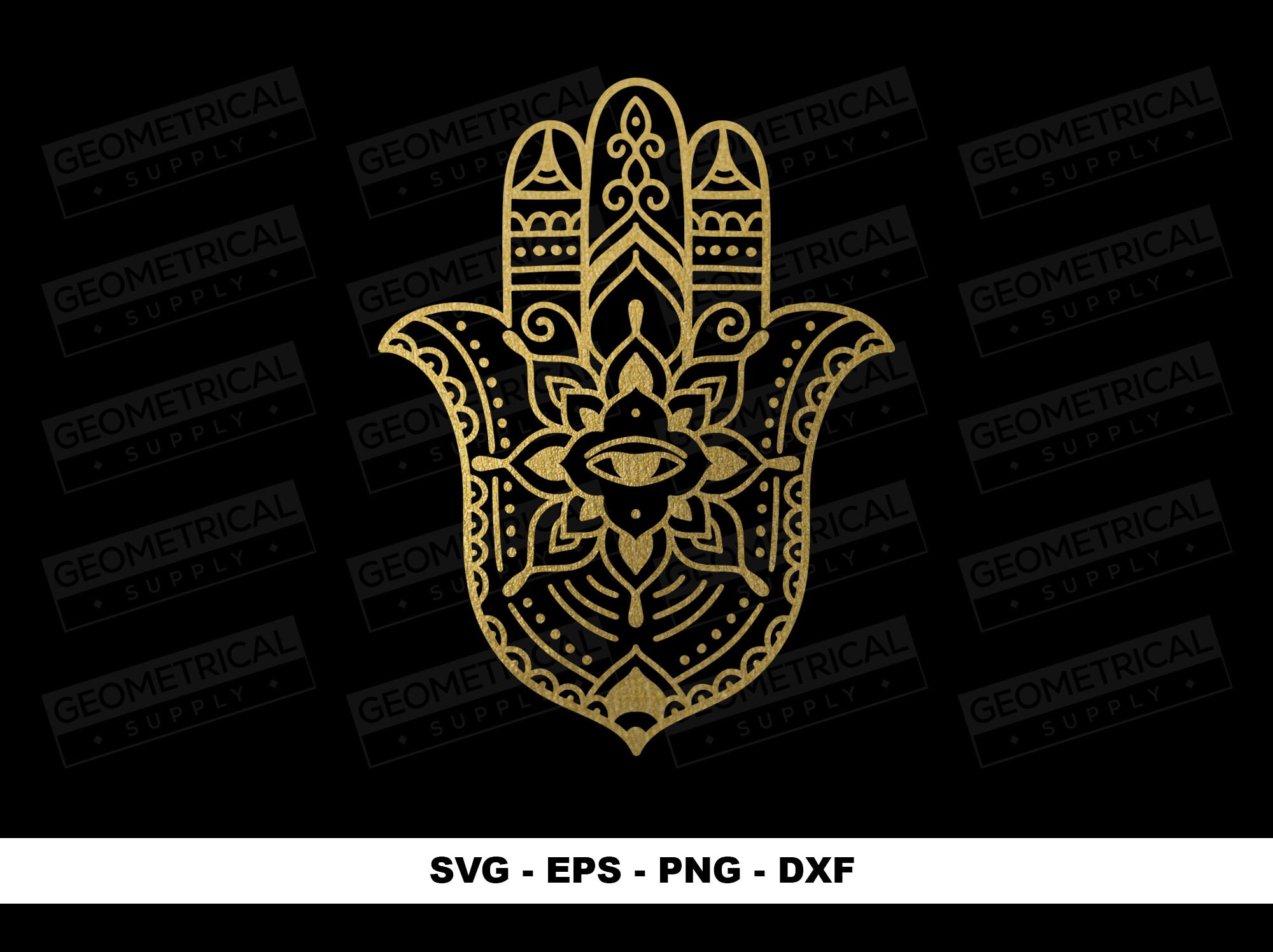 Hamsa Hand SVG Hand Fatima SVG Mandala SVG Evil Eye - Etsy