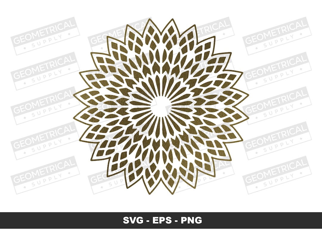 Mandala Svg, Sacred Geometry Svg, Eps, Png, Svg, Mandala Flower, Sacred ...