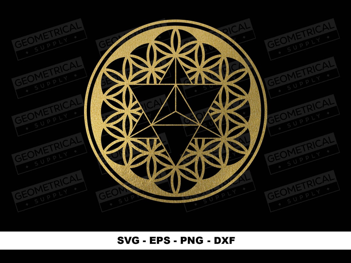 Merkaba Flower of Life Svg Merkaba Svg Sacred Geometry Svg - Etsy