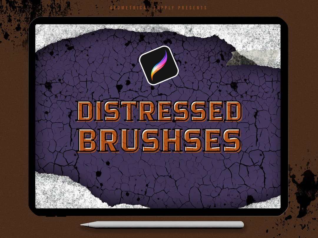 Procreate - Distressed Brushes - Abstract Background Brush, Procreate ...