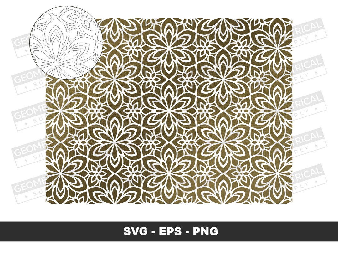 Geometrical Seamless Pattern, Svg, Eps, Png, Instant Download, Laser ...
