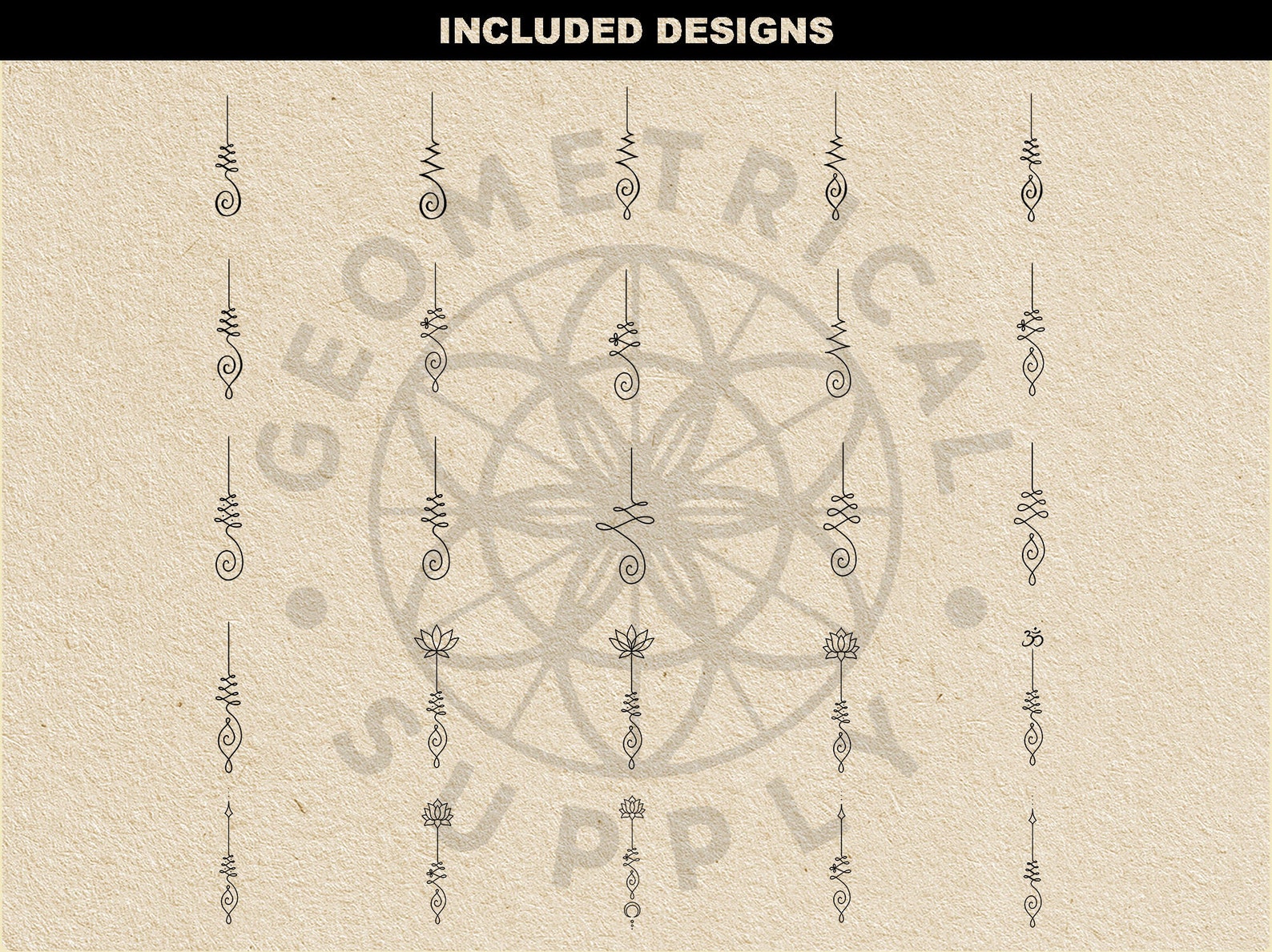 50 Unalome Procreate Brushes 50 Unalome Brushes Unalome - Etsy