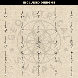 50 Unalome Procreate Brushes, 50 Unalome Brushes, Unalome Stamps ...