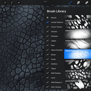 Procreate - Animal Print Pattern Brush Set - Etsy