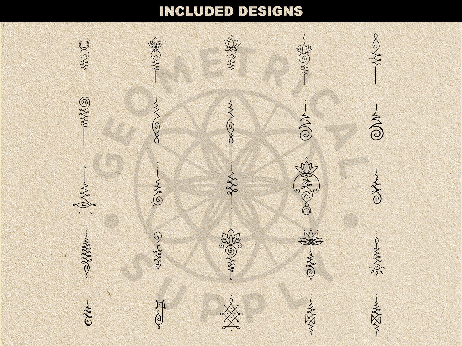 50 Unalome Procreate Brushes 50 Unalome Brushes Unalome - Etsy