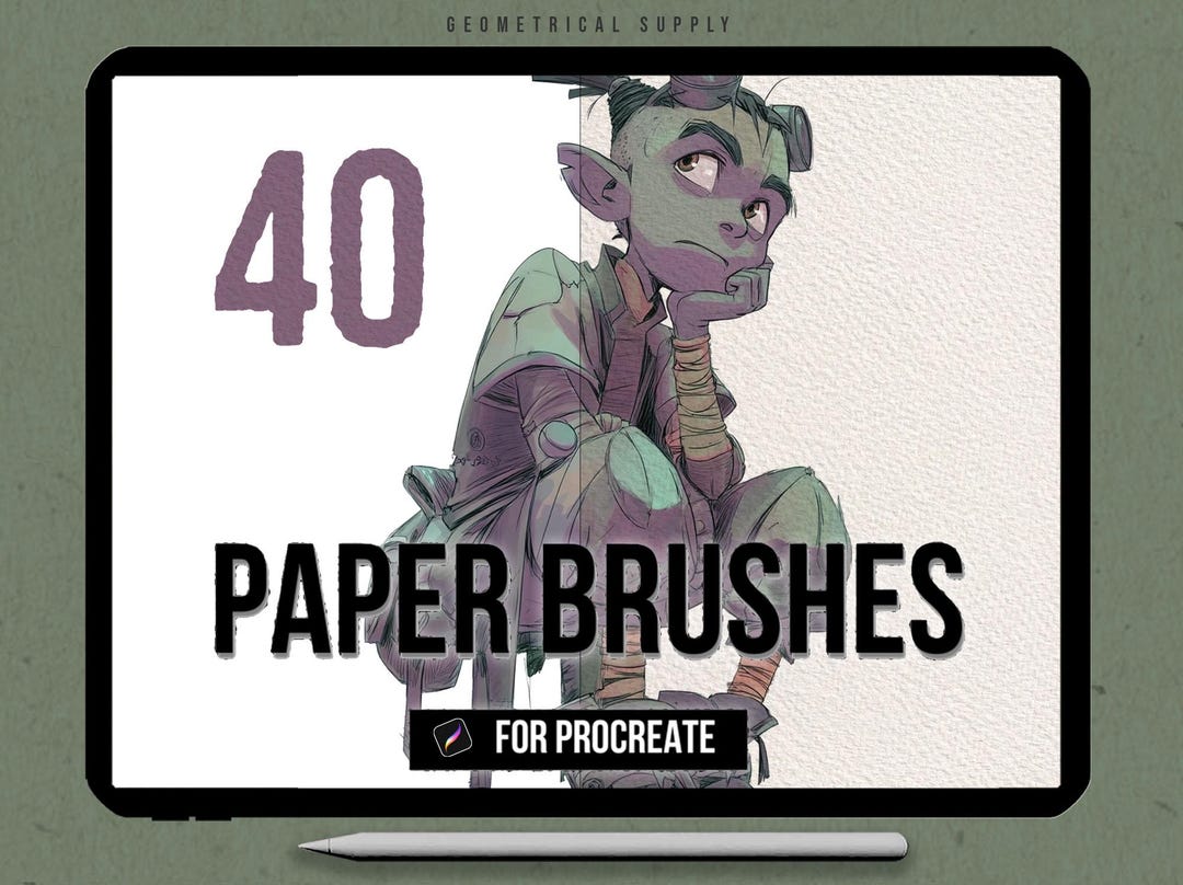 Procreate - Paper Texture Brushes - Realistic Procreate Watercolor ...