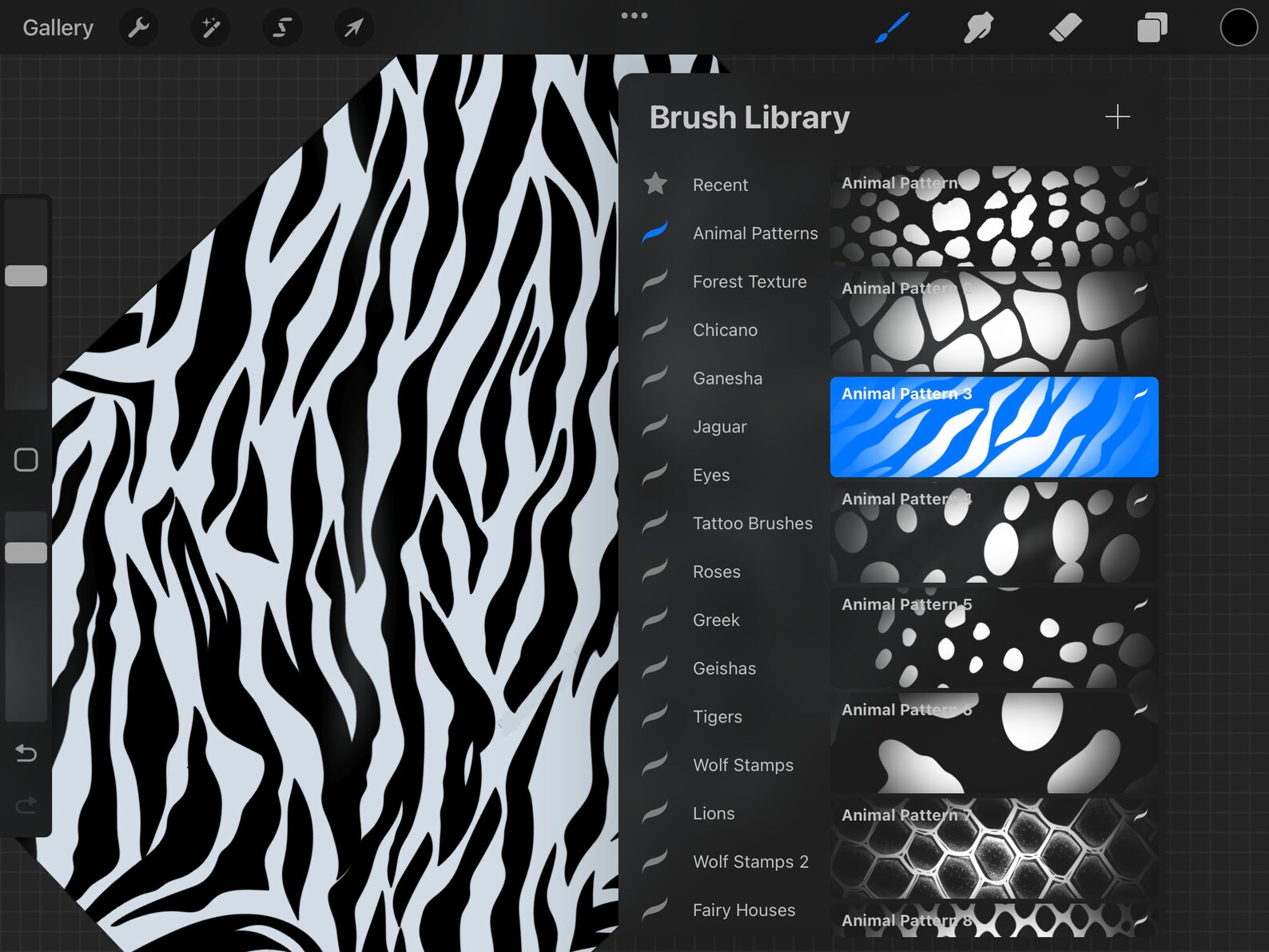 Procreate - Animal Print Pattern Brush Set - Etsy