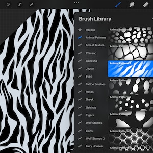 Procreate - Animal Print Pattern Brush Set - Etsy