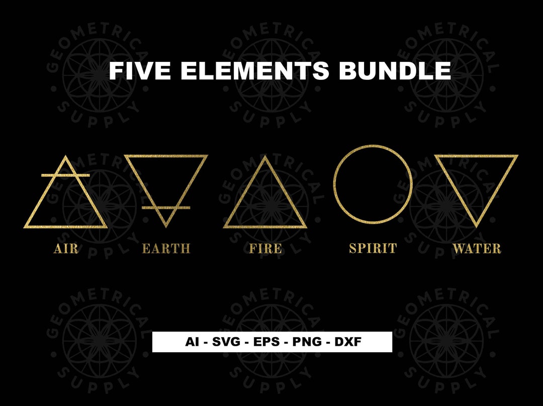 Five Element SVG - Five Elements Clip Art - Svg, Png, Ai, Eps, Dxf ...