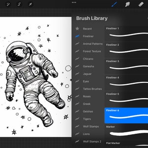 Procreate - Fine Liner Brush Set | Micron Pen Fineliners, Stipple ...