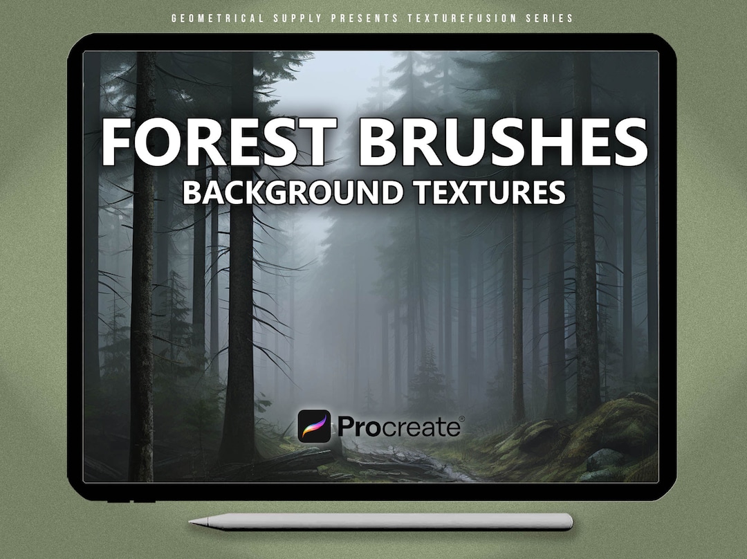 Procreate - Forest Texture Brushes ~ Seamless Nature Brushset - Texturefusion Series - Etsy