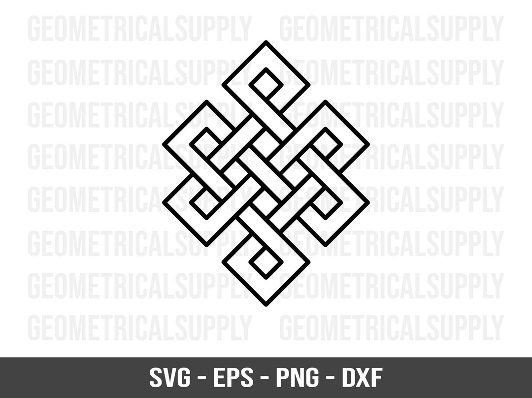 Endless Knot Svg, Endless Knot Vector, Eps, Png, Svg, Dxf, Sacred ...