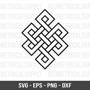 Endless Knot Svg, Endless Knot Vector, Eps, Png, Svg, Dxf, Sacred ...