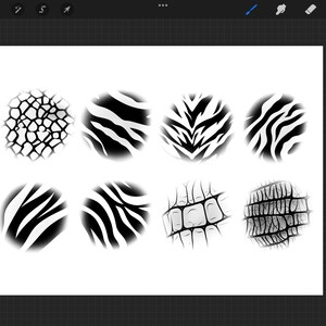 Procreate - Animal Print Pattern Brush Set - Etsy