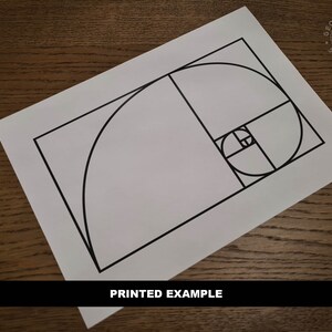 Fibonacci SVG, Golden Ratio, Sacred Geometry, Fibonacci Spiral, Cut ...