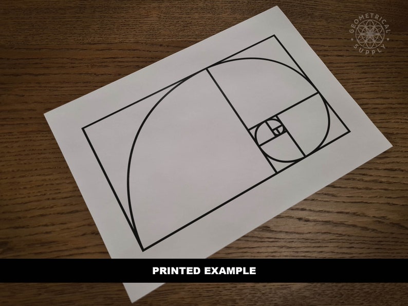 Fibonacci SVG Golden Ratio Sacred Geometry Fibonacci - Etsy