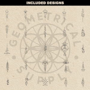 50 Unalome SVG Bundle: Tattoo Designs, Yoga & Meditation (digital Cut ...