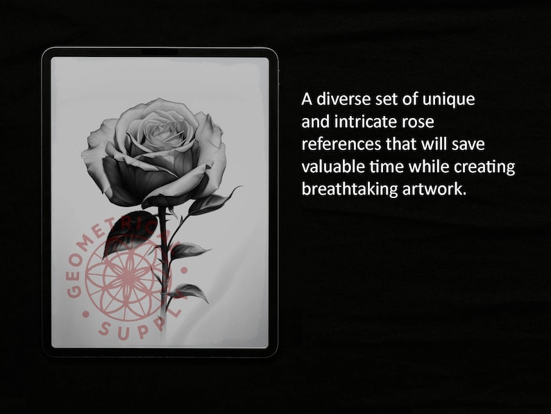 Procreate - Realistic Roses - Rose References, Procreate Brushset - Etsy