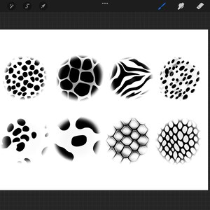Procreate - Animal Print Pattern Brush Set - Etsy