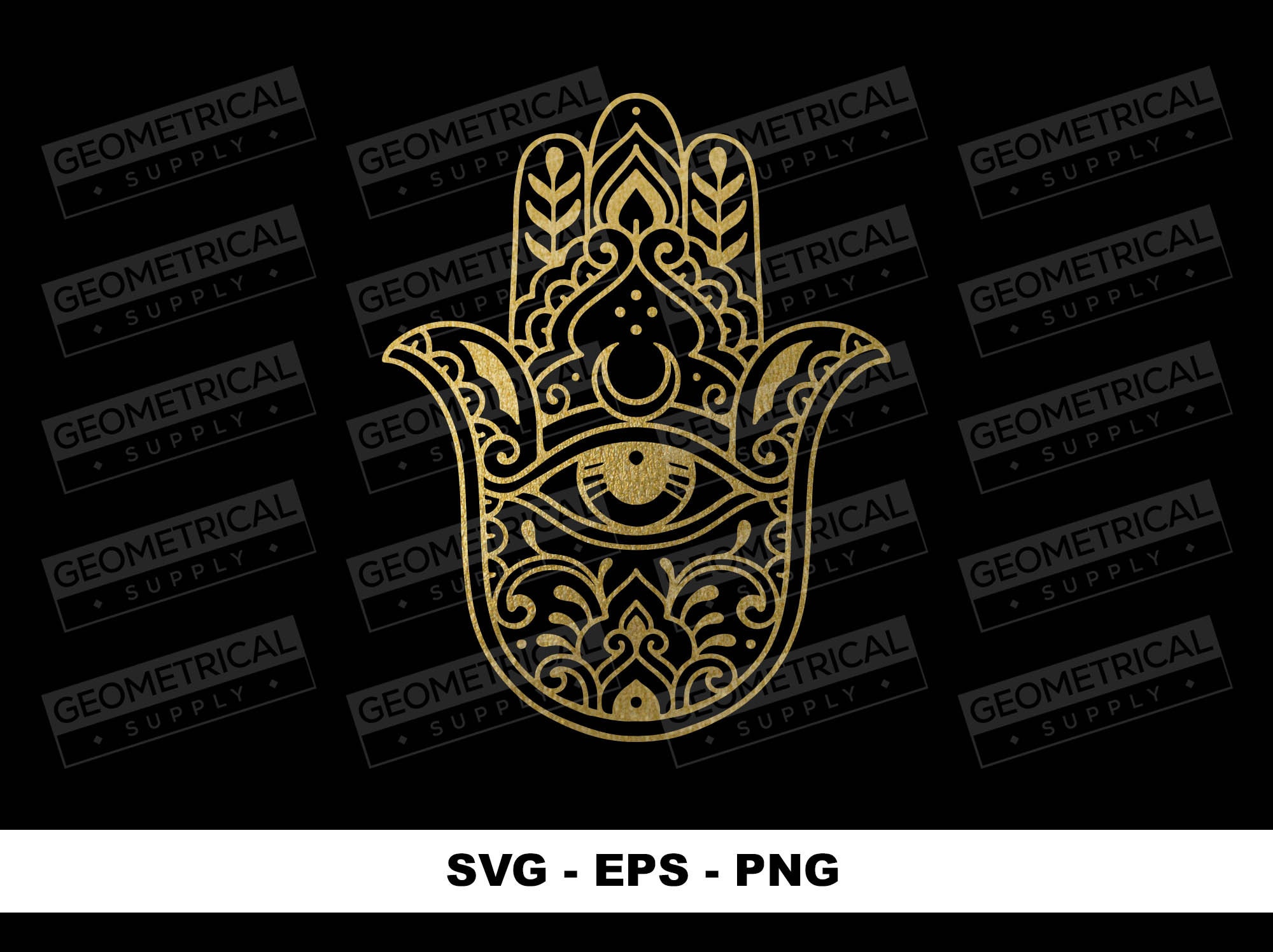 Hamsa Hand SVG Hand Fatima SVG Mandala SVG Evil Eye - Etsy