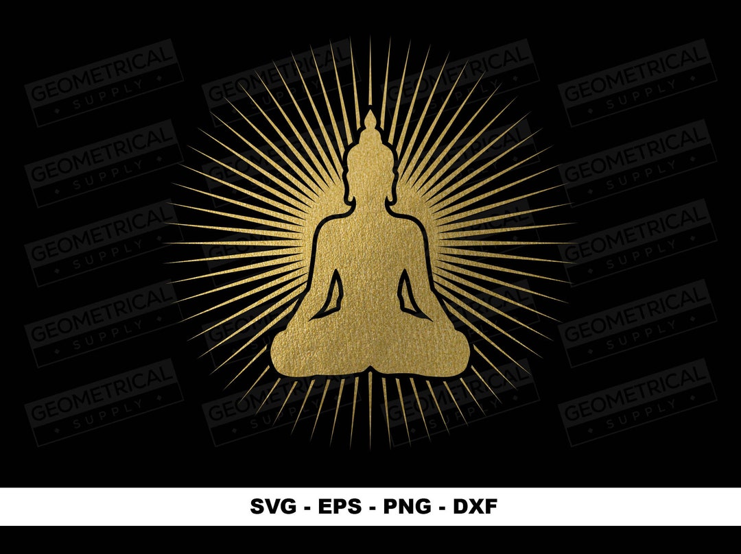 Buddha Enlightened SVG, Buddha Svg, Eps, Sitting Buddha Clipart, Yoga ...